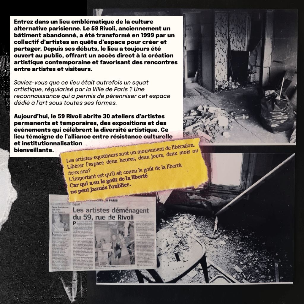 L’HISTOIRE DU LIEU – 59 Rivoli